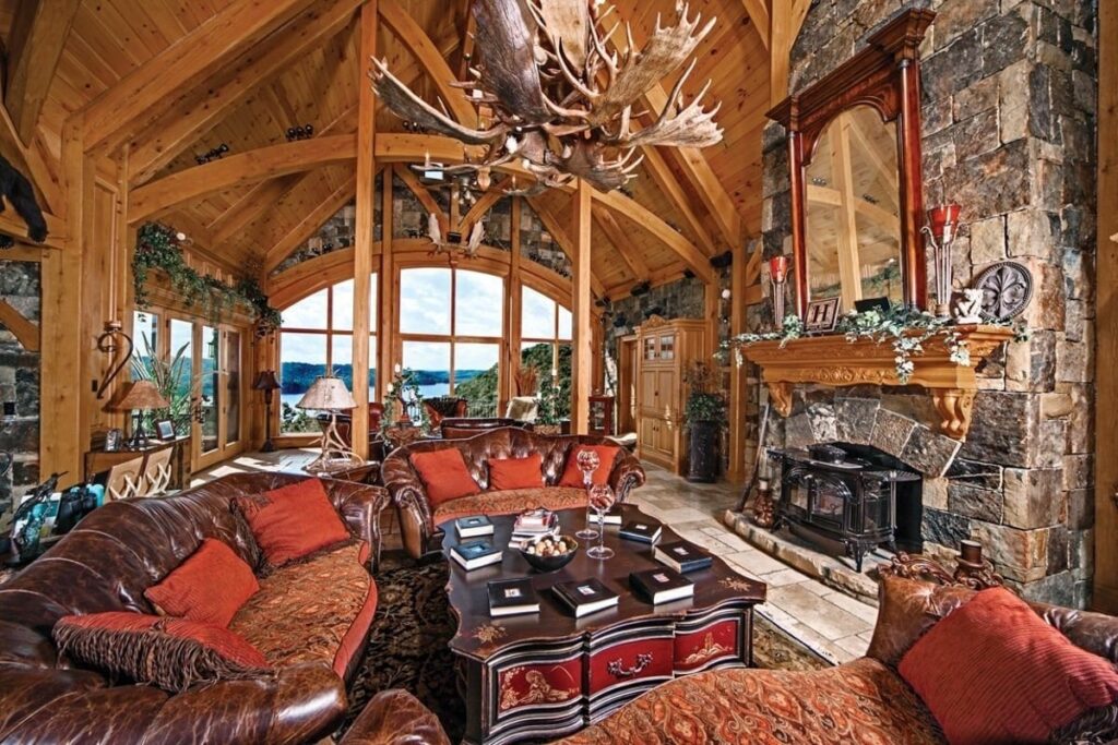 Dale Hollow Lake Residence | European Timber Home Style