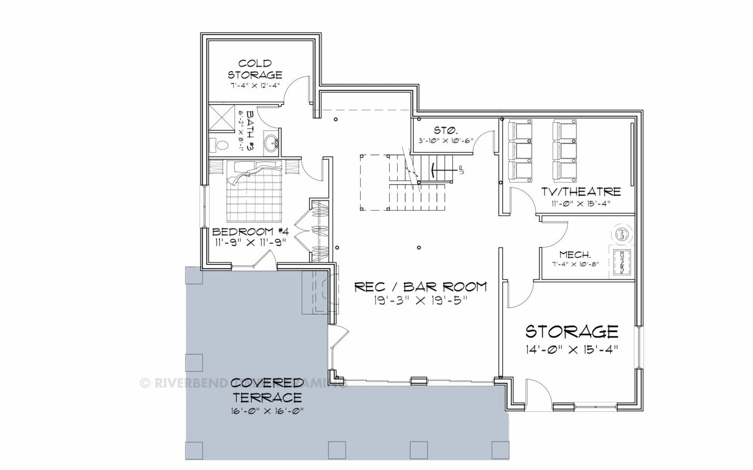 Hamilton Floor Plan | Timber Frame Truss Design | Riverbend