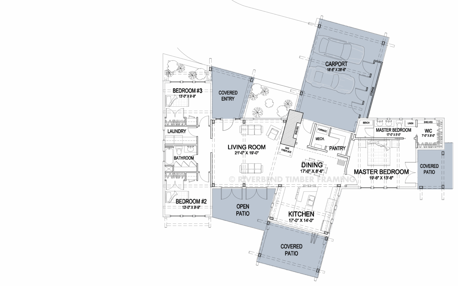 Madrona Floor Plan | Modern Timber Home | Riverbend